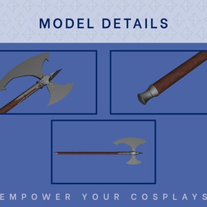 Karlach Starter Axe STL Files - Baldur's Gate 3 Cosplay Prop (digital ...