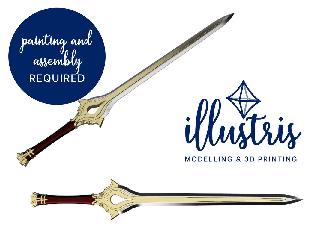 CHROM Falchion 3D Printed Kit [fire Emblem: Awakening] Cosplay Prop - Etsy