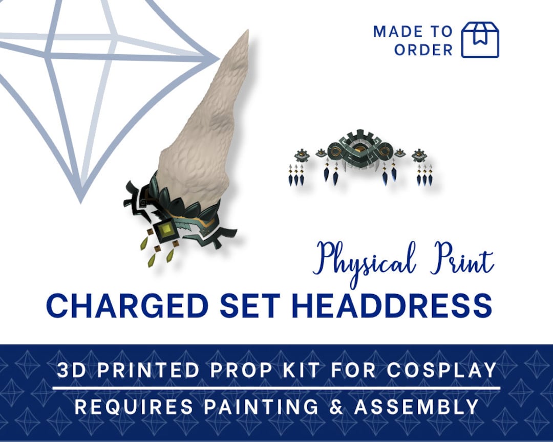 Link Charged Horns 3D Printed Kit - Zelda Tears of the Kingdom Cosplay ...