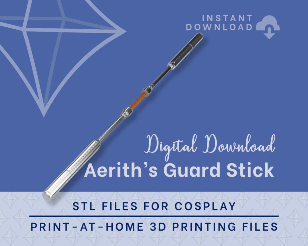 AERITH Guard Stick STL FILES (final Fantasy Vii Remake) Cosplay Prop ...
