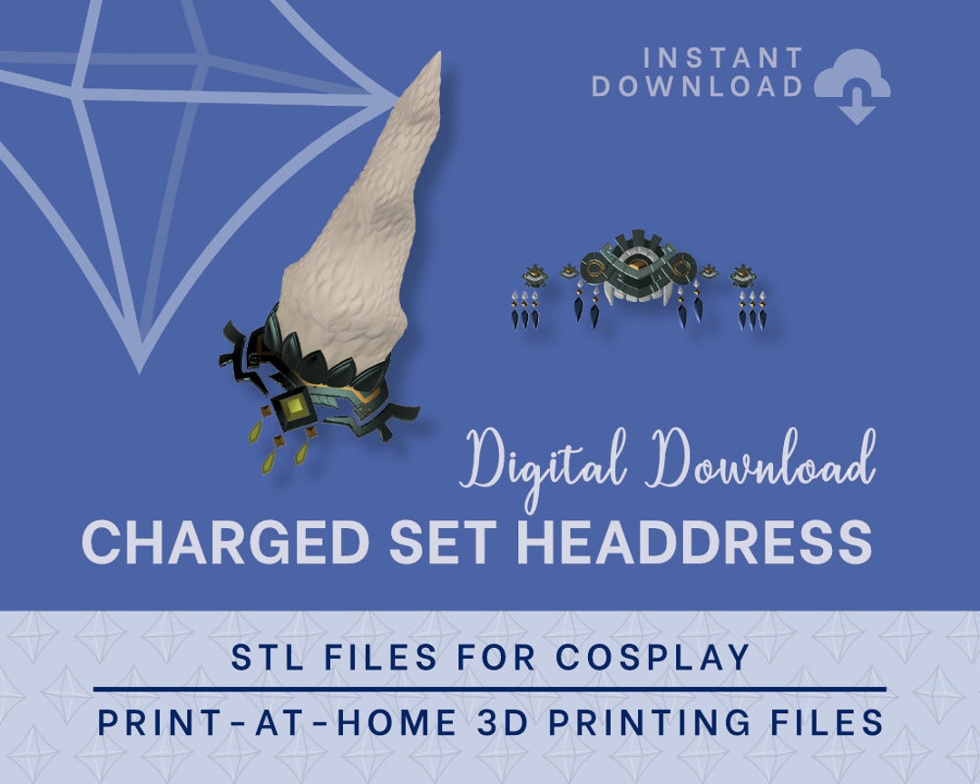 Link Charged Set Headdress STL Files - Zelda Tears of the Kingdom ...