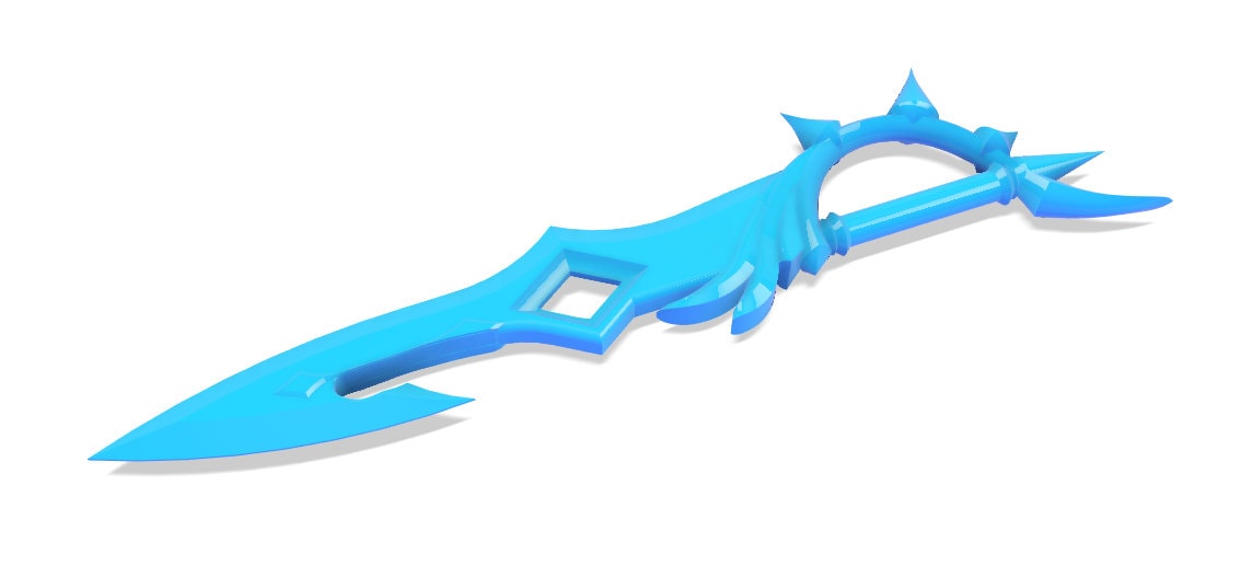 Childe Hydro Blades 3D Printed Kit - Genshin Impact Cosplay Prop - Etsy