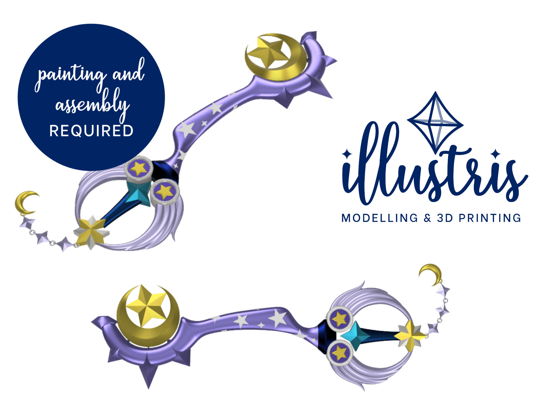 Star Seeker Keyblade 3D PRINTED KIT kingdom Hearts - Etsy Australia