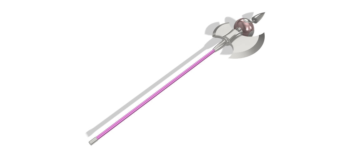 Peach Toad Halberd STL Files - Mario Movie Cosplay Prop (digital ...