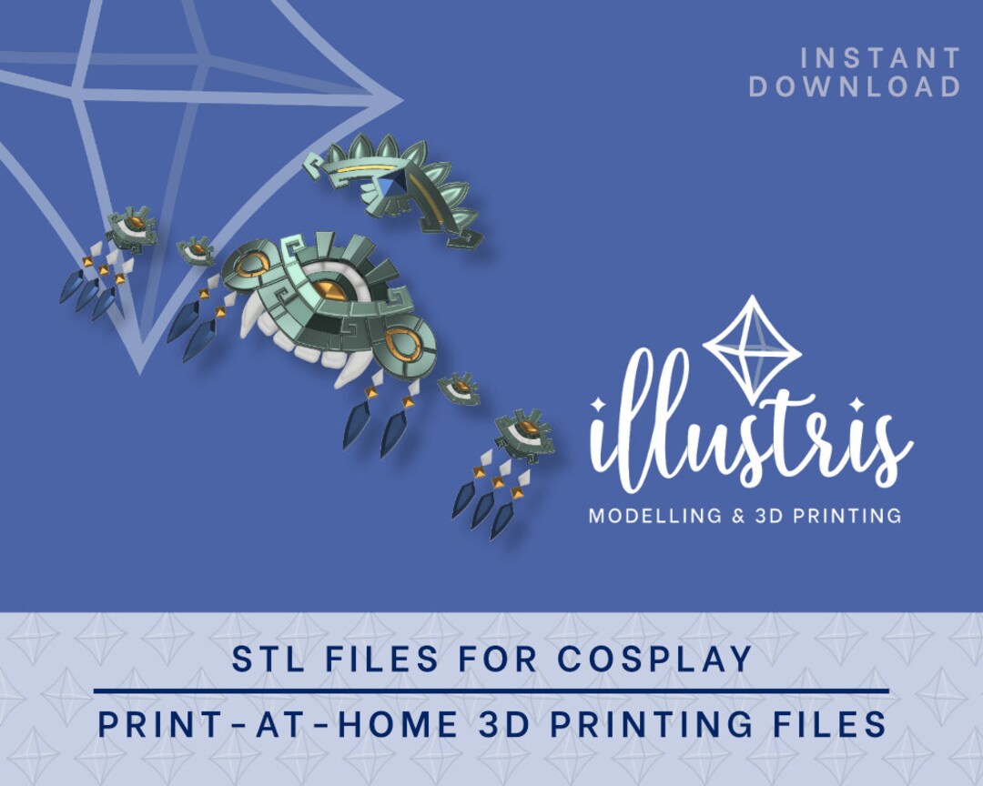 LINK Frostbite Set Headdress no Horns Resin STL FILES legend of Zelda ...