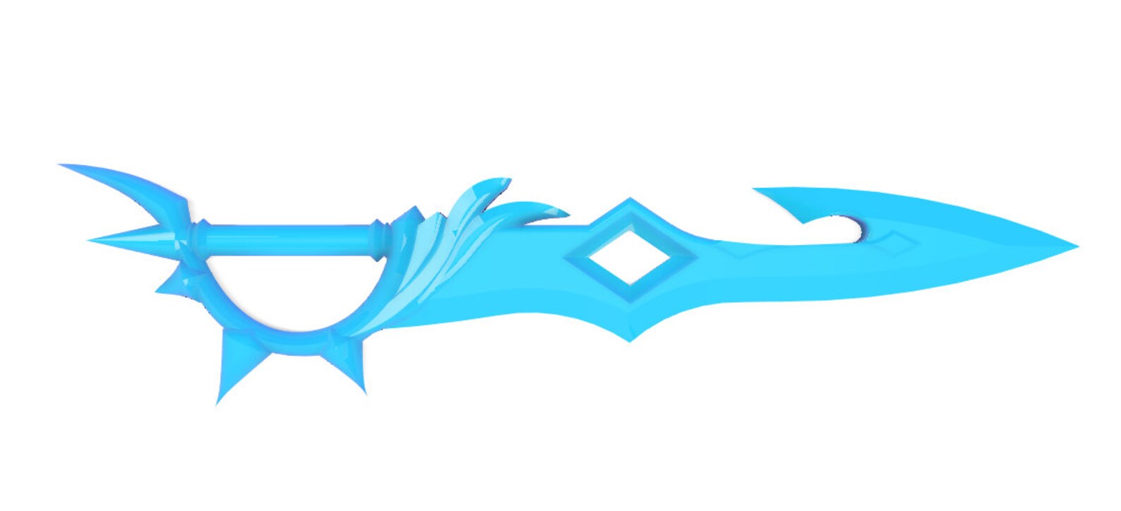 Childe Hydro Blades 3D Printed Kit - Genshin Impact Cosplay Prop - Etsy