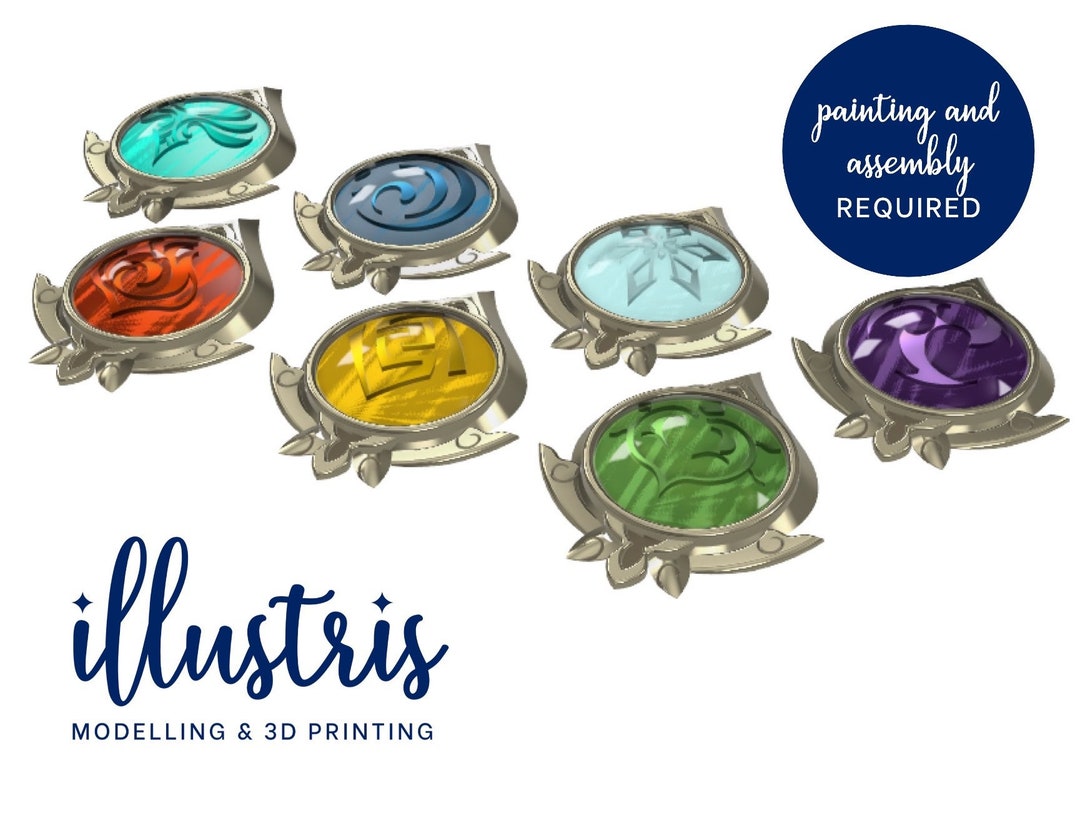 Sumeru Vision 3D Printed Kit - Genshin Impact Cosplay Accessory - Etsy