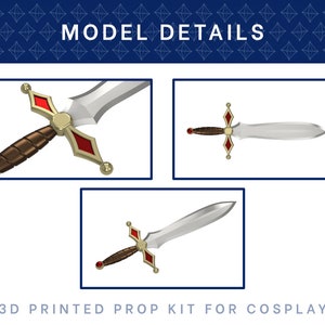 Link Criss Sword 3D Printed Kit - the Legend of Zelda Animated Show ...