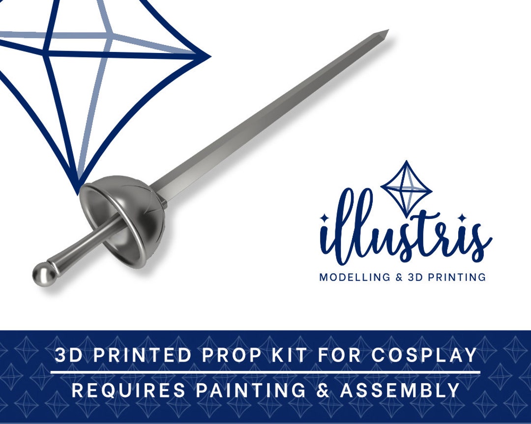 SWORDSMAN PEACH Sword 3D PRINTED Kit princess Peach: Showtime Cosplay ...