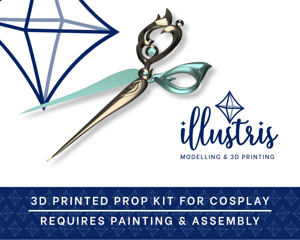 Gwen Mythmaker Scissors 3D Printed Kit - League of Legends Cosplay Prop ...
