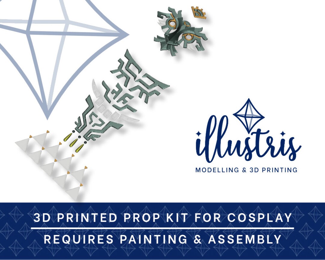 Link Charged Tabard 3D Printed Kit- Zelda Tears of the Kingdom Cosplay ...