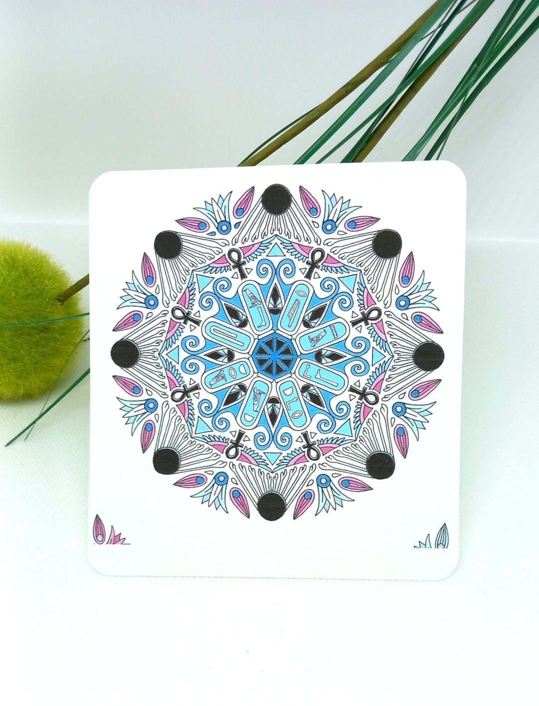 MANDALA Card Ready to Offer Mandala Birthday Card Mandala Party Card - Etsy