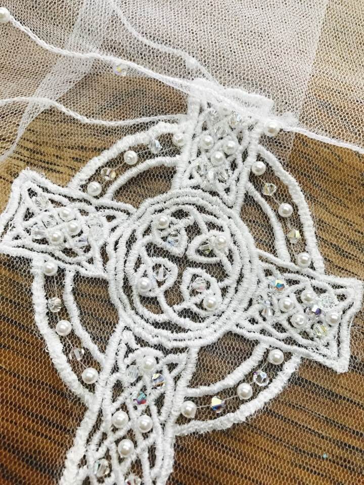 Celtic Cross Holy Communion Veil Made to Order Dispatched Within 10 15 ...