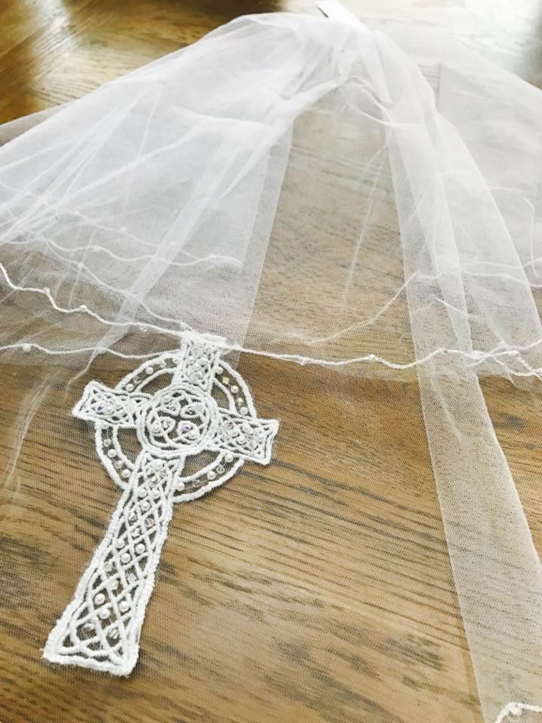 Celtic Cross Holy Communion Veil - Made to Order Dispatched Within 10 ...