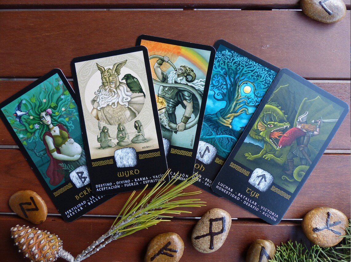 ORACLE RUNES TAROT to Learn to Read the Runes Text in Spanish. - Etsy UK