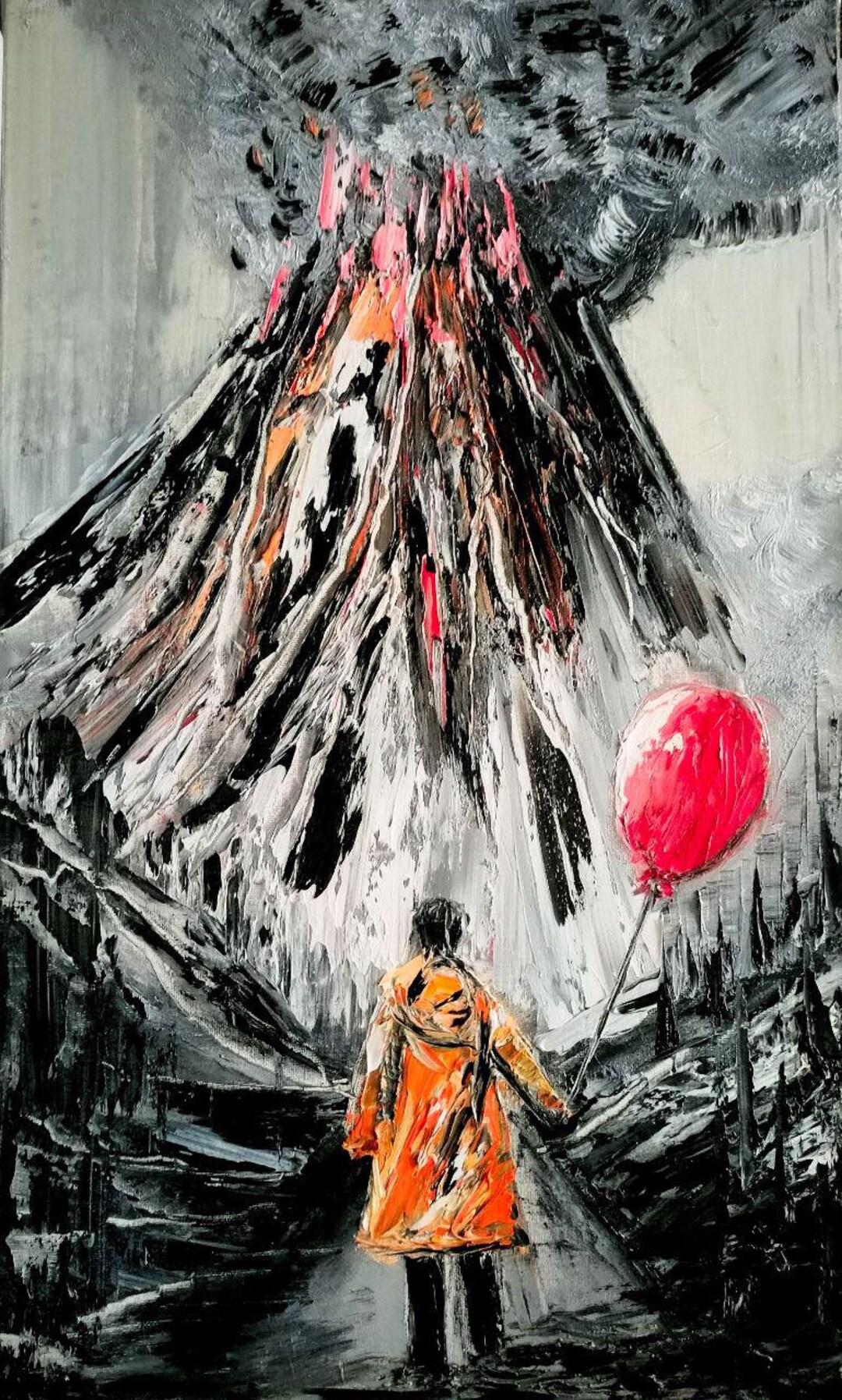 Handcrafted Wall Art: Eruption of Emotion - Etsy