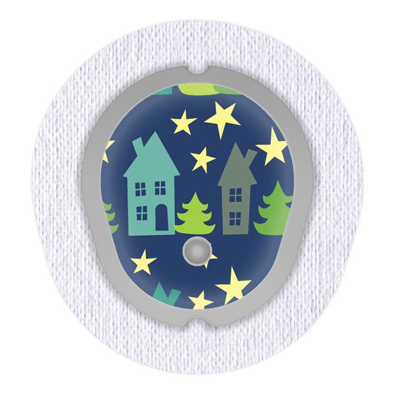 Sticker for Dexcom G7 Sensor 2x Winter City Mydili Diabetes Accessories ...