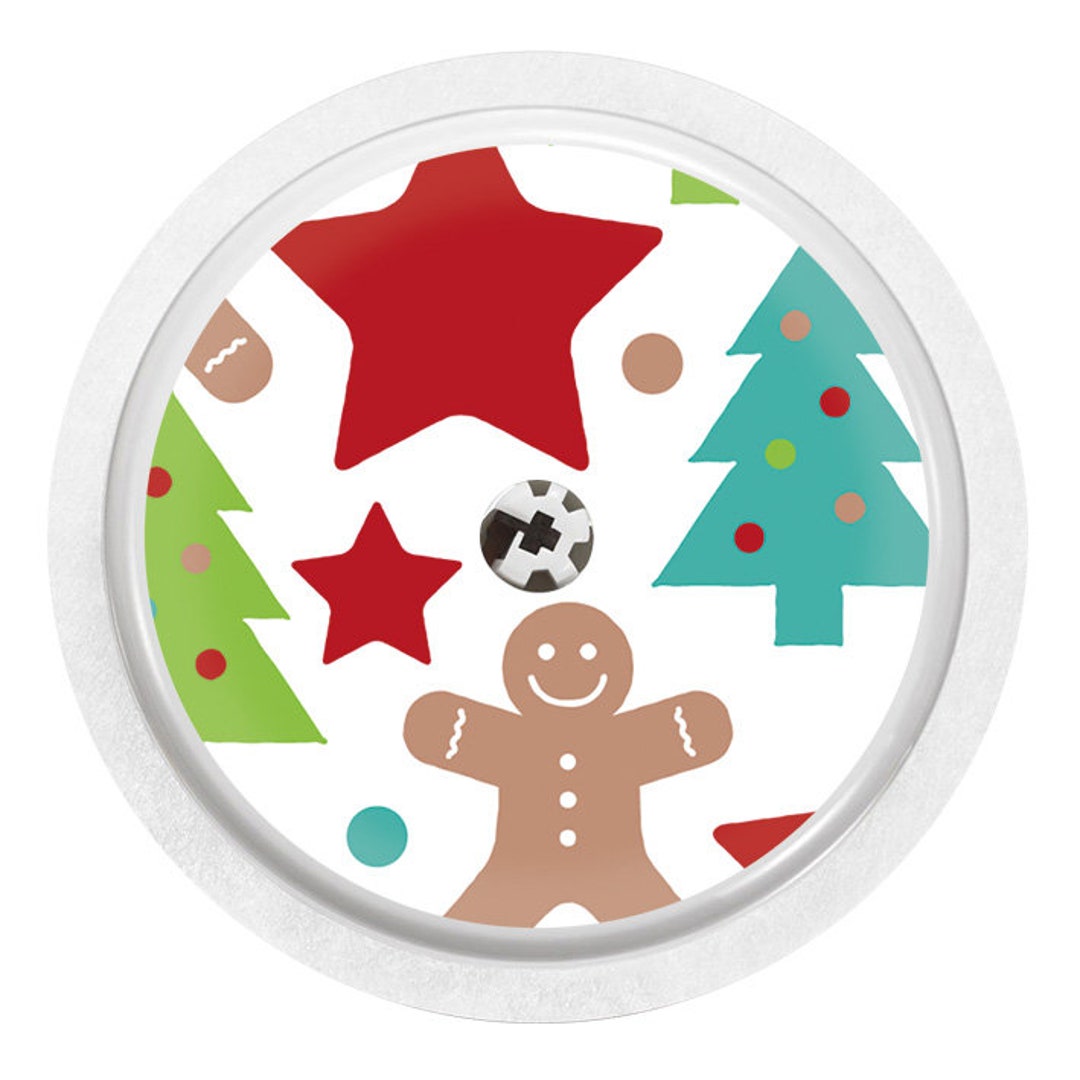 Sticker for Freestyle Libre 2 Sensor 2x Gingerbread Man Mydili Diabetes ...