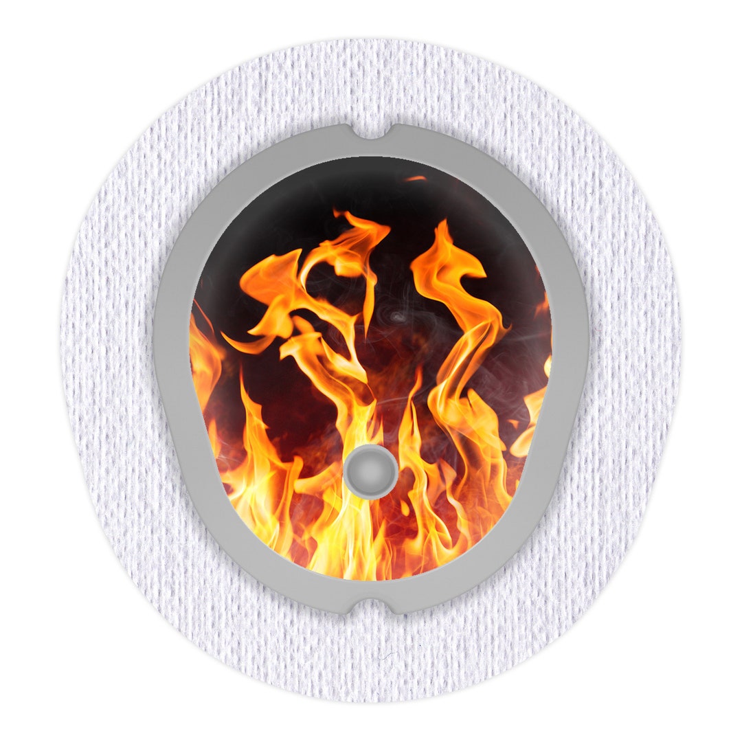 Sticker for Dexcom G7 Sensor 2x Flames Mydili Diabetes Accessories - Etsy