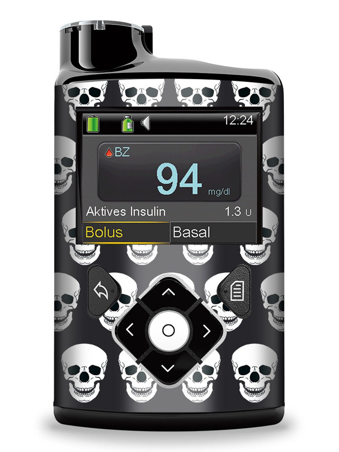 Sticker for Medtronic Minimed Insulin Pump Skulls Mydili Diabetes ...