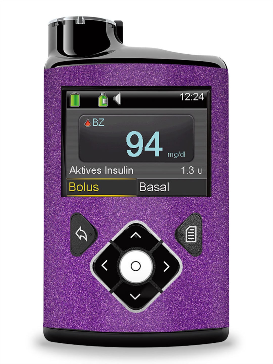 Sticker for Medtronic Minimed Insulin Pump Violet Metallic Mydili ...