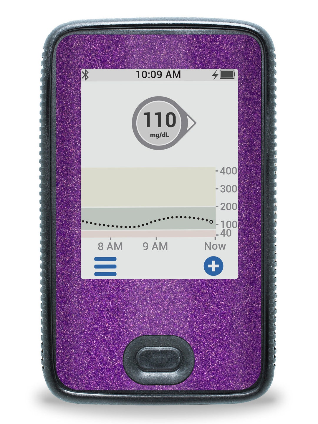 Sticker for Dexcom G6 Reader Purple Metallic Mydili Diabetes ...