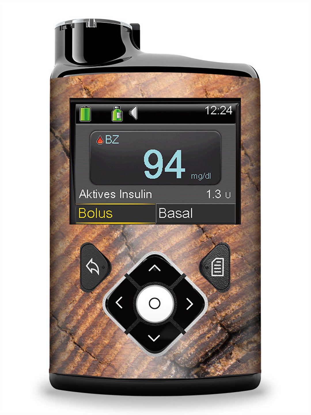 Sticker for Medtronic Minimed Insulin Pump Wood Rustic Mydili Diabetes ...