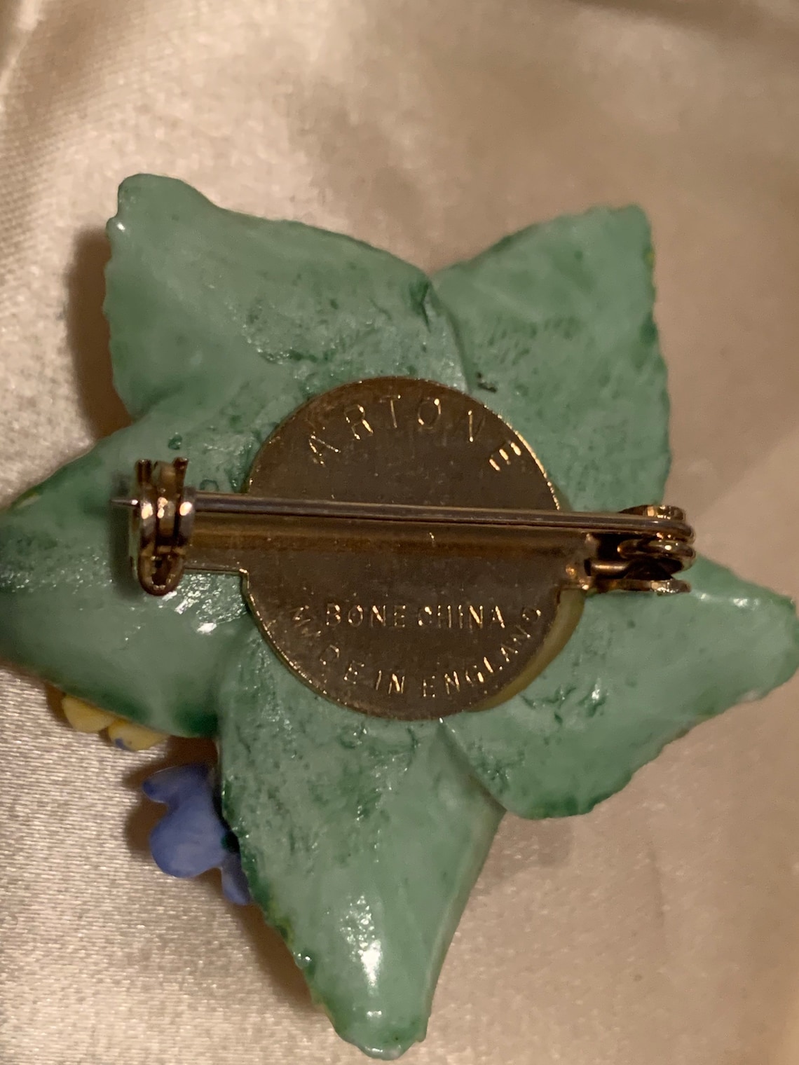 Vintage Artone Spring Floral Bone China Brooch Pin - Etsy