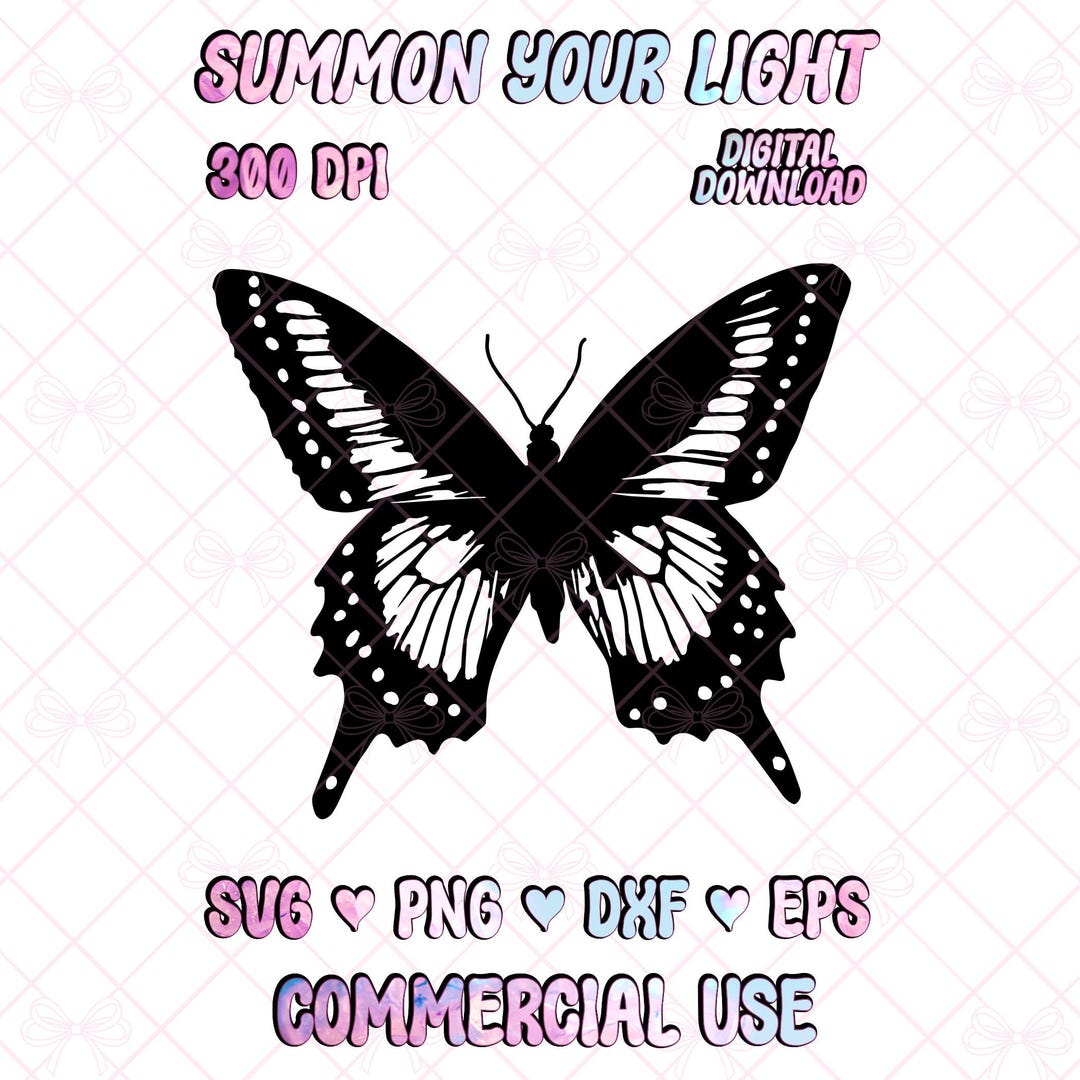 Butterfly SVG, Swallowtail Silhouette Clipart PNG, Detailed Insect ...