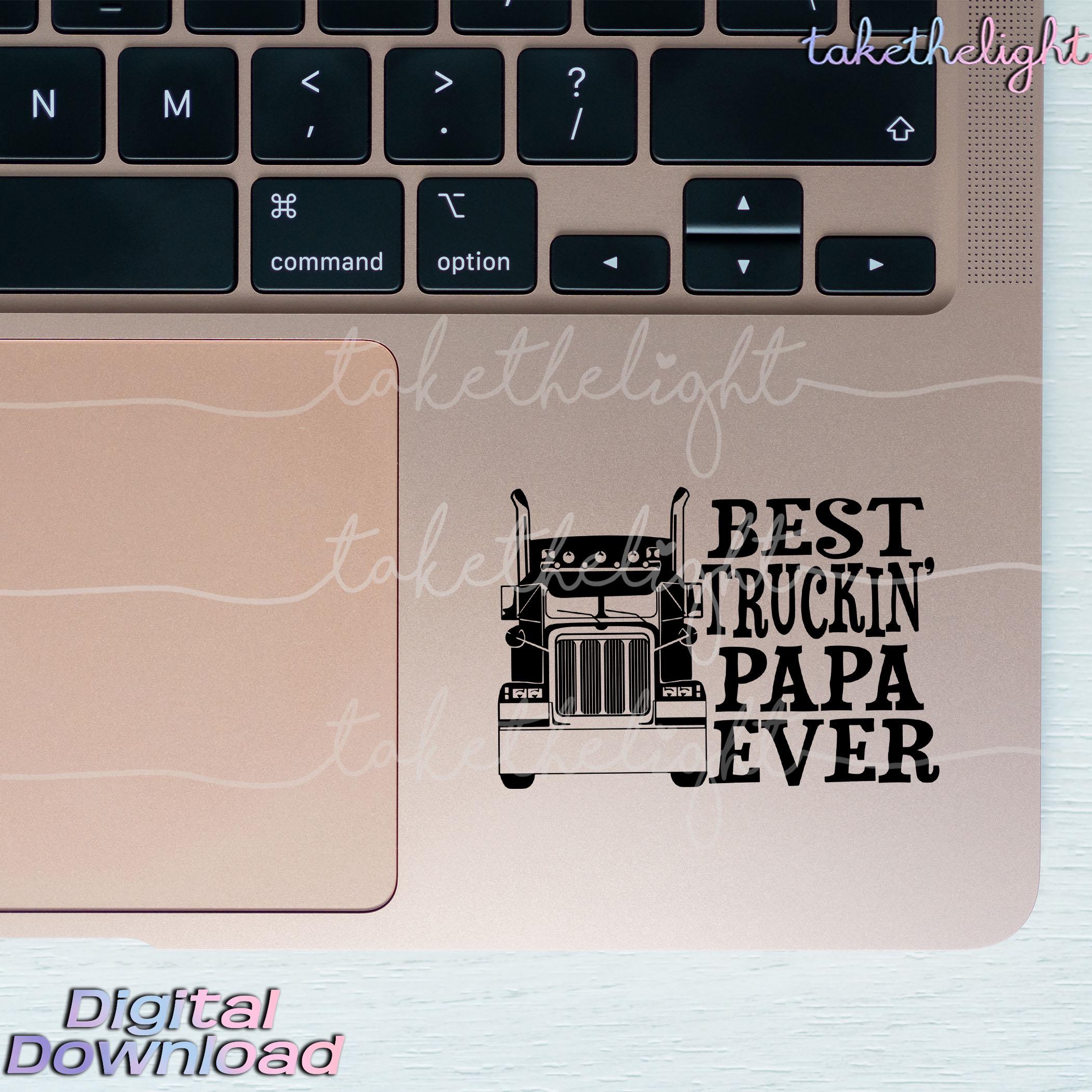Best Truckin Papa Ever, Front View Semi Truck Image, Svg Png Eps Pdf ...