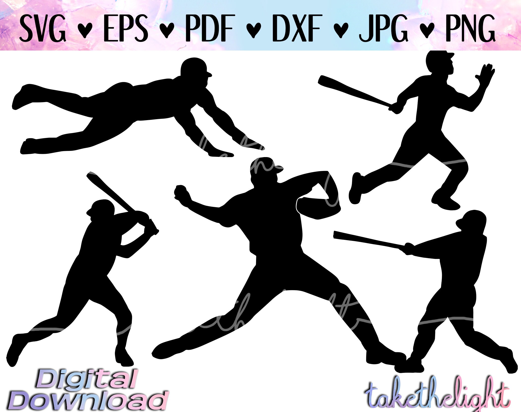 Baseball SVG Clipart, Coach Team Shirt, Nana Mom Aunt Uncle Dad, Dxf ...