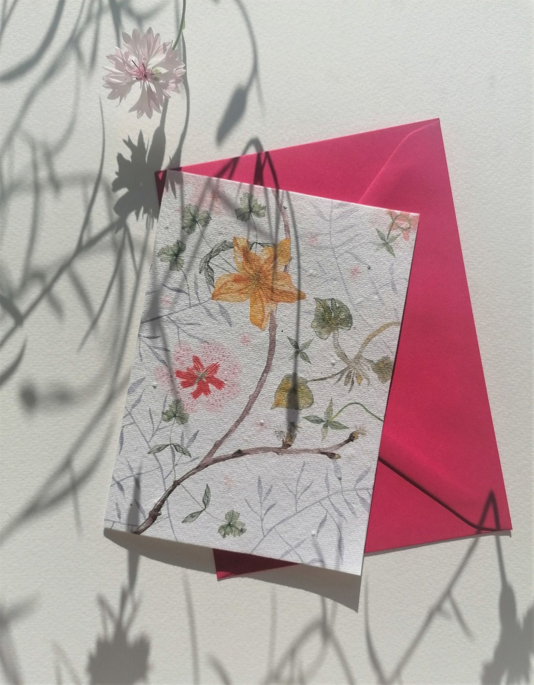 Plantable Seed Paper Greeting Card "spring" - Etsy