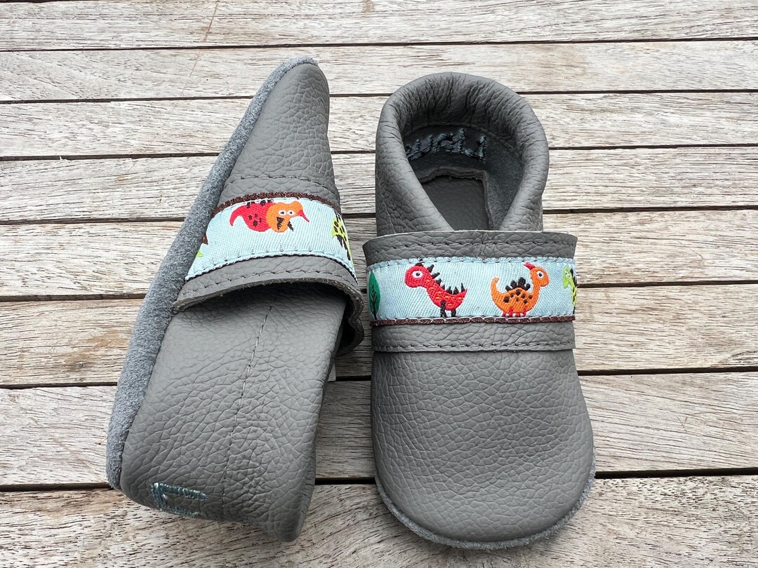 Leather Slippers, Crawling Shoes Uni Marine/mint Woven Ribbon other ...