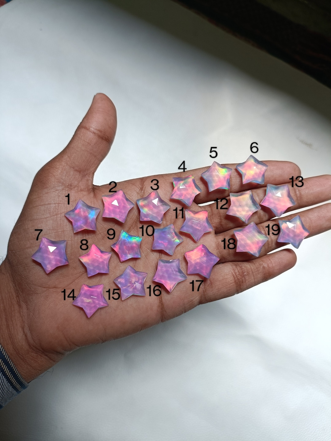 Temping Lavender Arora Opal With Crystal Doublets Rose Cuts - Hand ...