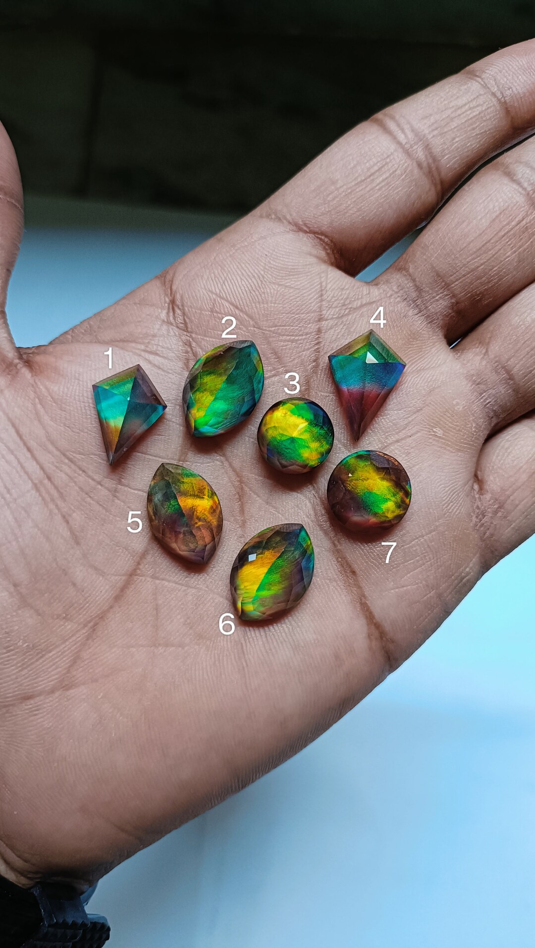 Amazing Arora Opal Himalayan Crystal Doublets, Rose Cut - Handmade ...