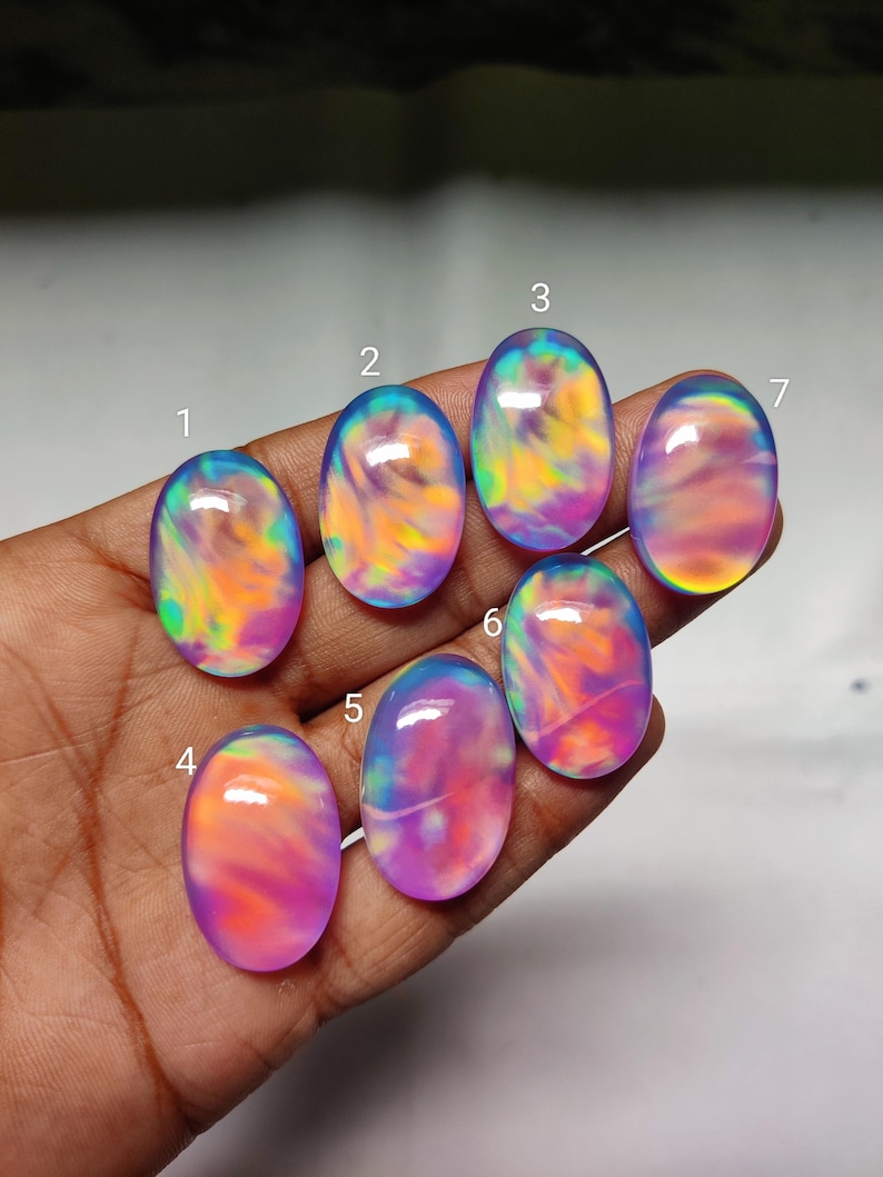 Amazing Pink Rare Aurora Opal Himalayan Crystal Doublets - Unique Flash ...