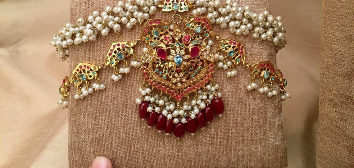 Bridal Jewelry Set Pakistani Bridal Set Indian Jewelry Set Necklace ...