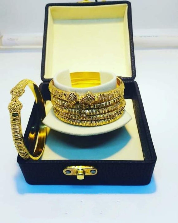Bangles Gold Plated Hand made Pakistani jewelry Indian | Etsy