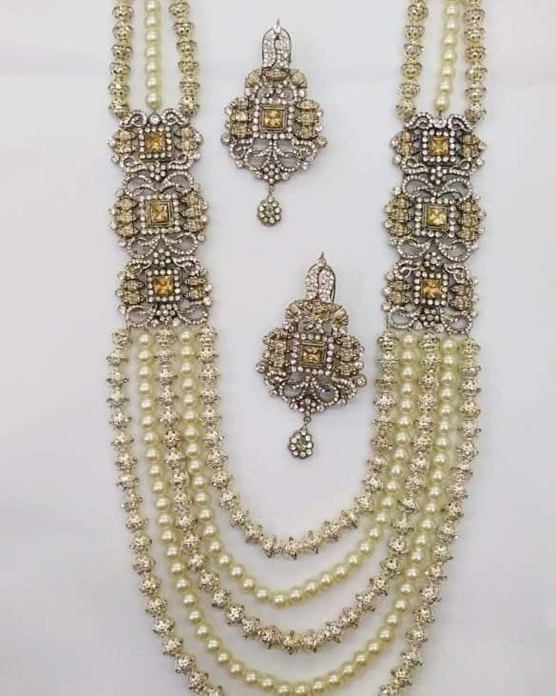 Silver Jewelry Set , Pakistani Jewelry Set, Indian Jewelry Set ...