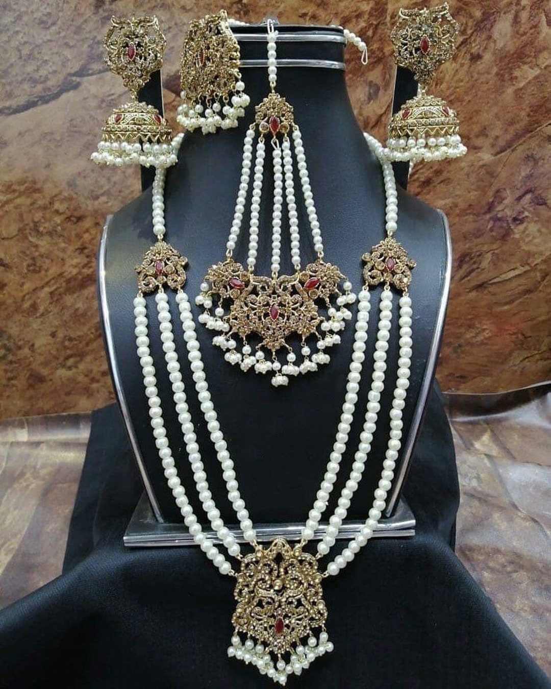 Bridal Jewelry Set Pakistani Jewelry Set Bridal Jewelry - Etsy