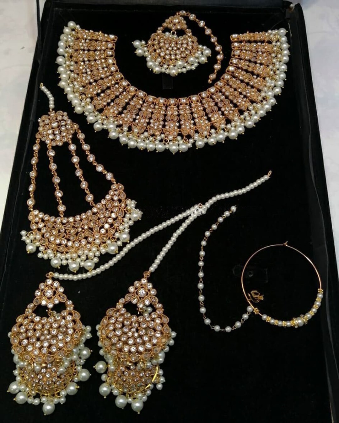 Bridal Jewelry , Pakistani Jewelry Set, Indian Jewelry Set , Gold ...