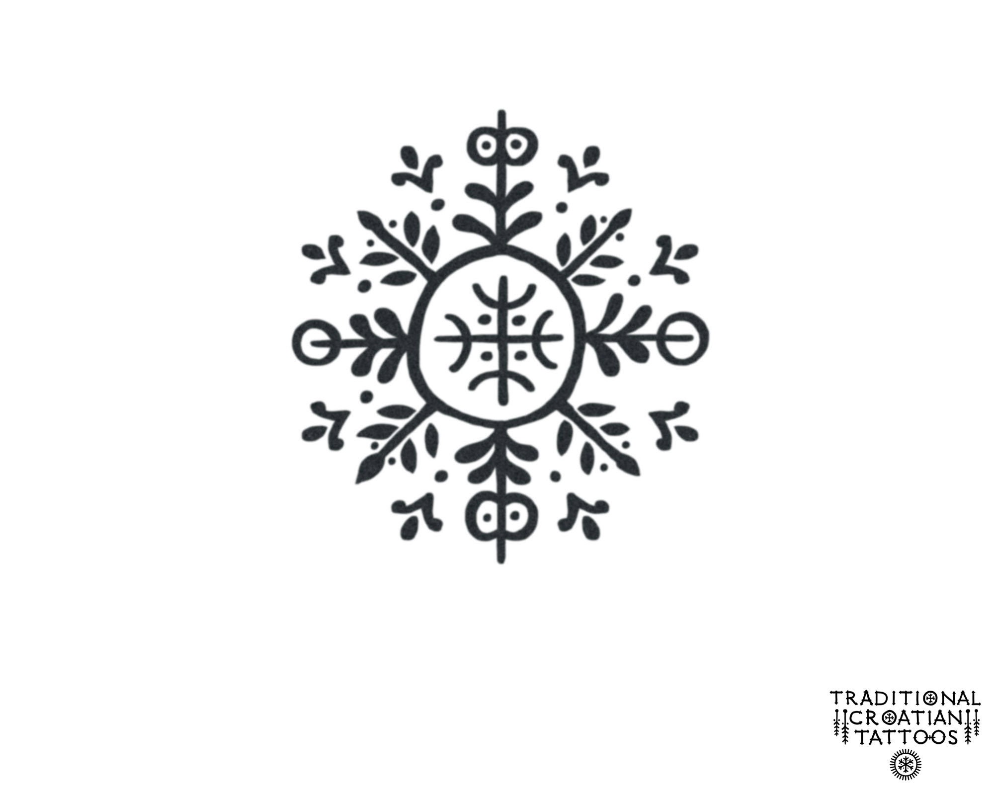 Traditional Croatian Realistic Temporary Tattoos / Ornament Tattoo ...
