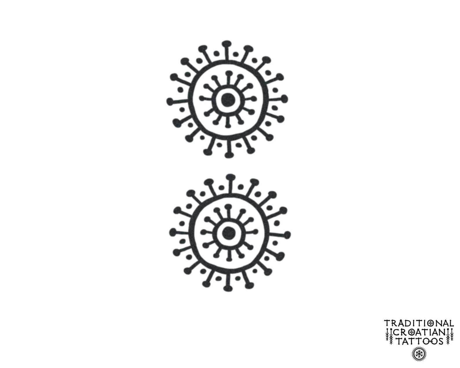 Traditional Croatian Realistic Temporary Tattoos / Ornament Tattoo ...