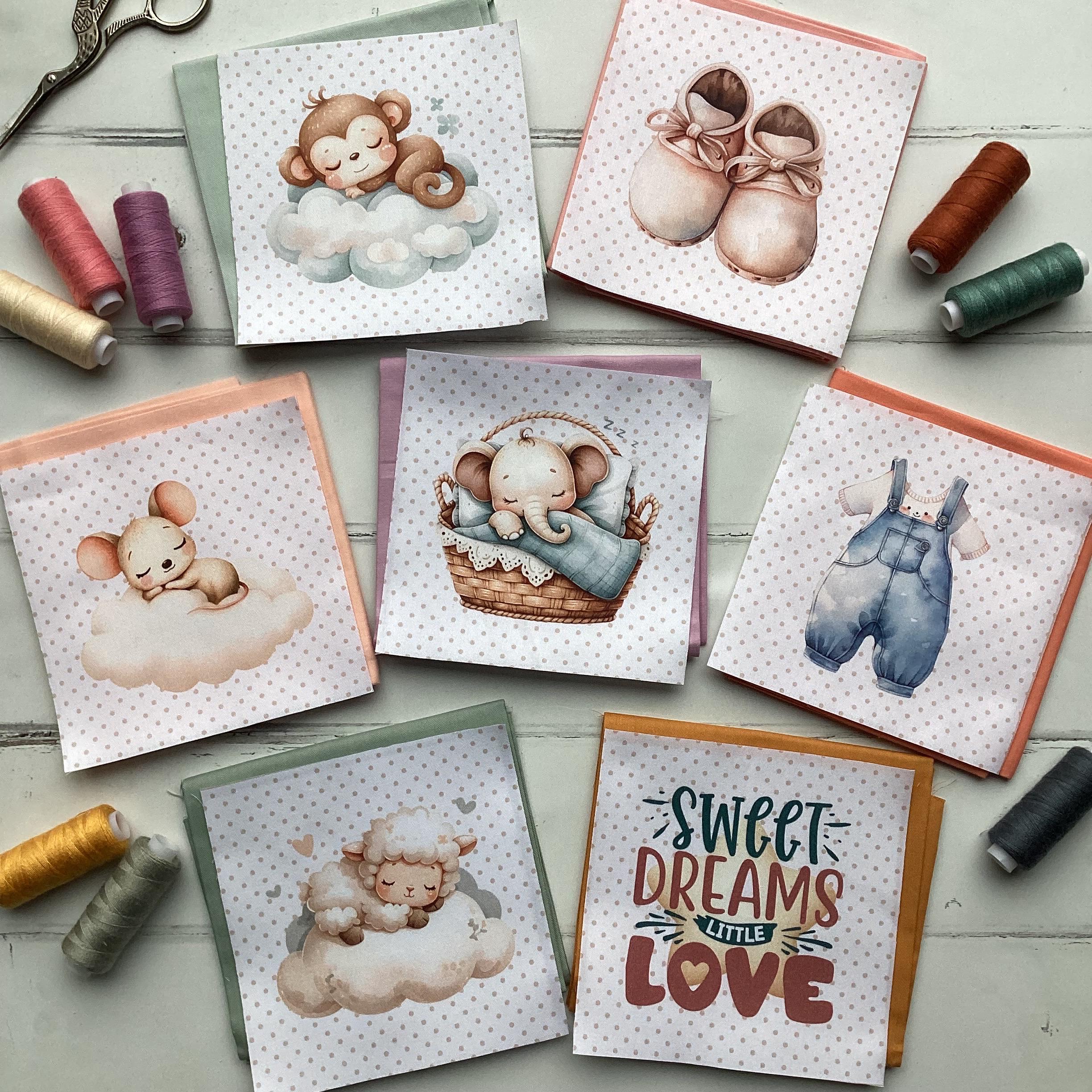 Beige/cream Animals Squares: 5" Charm Pack (42 Squares) or Panel ...