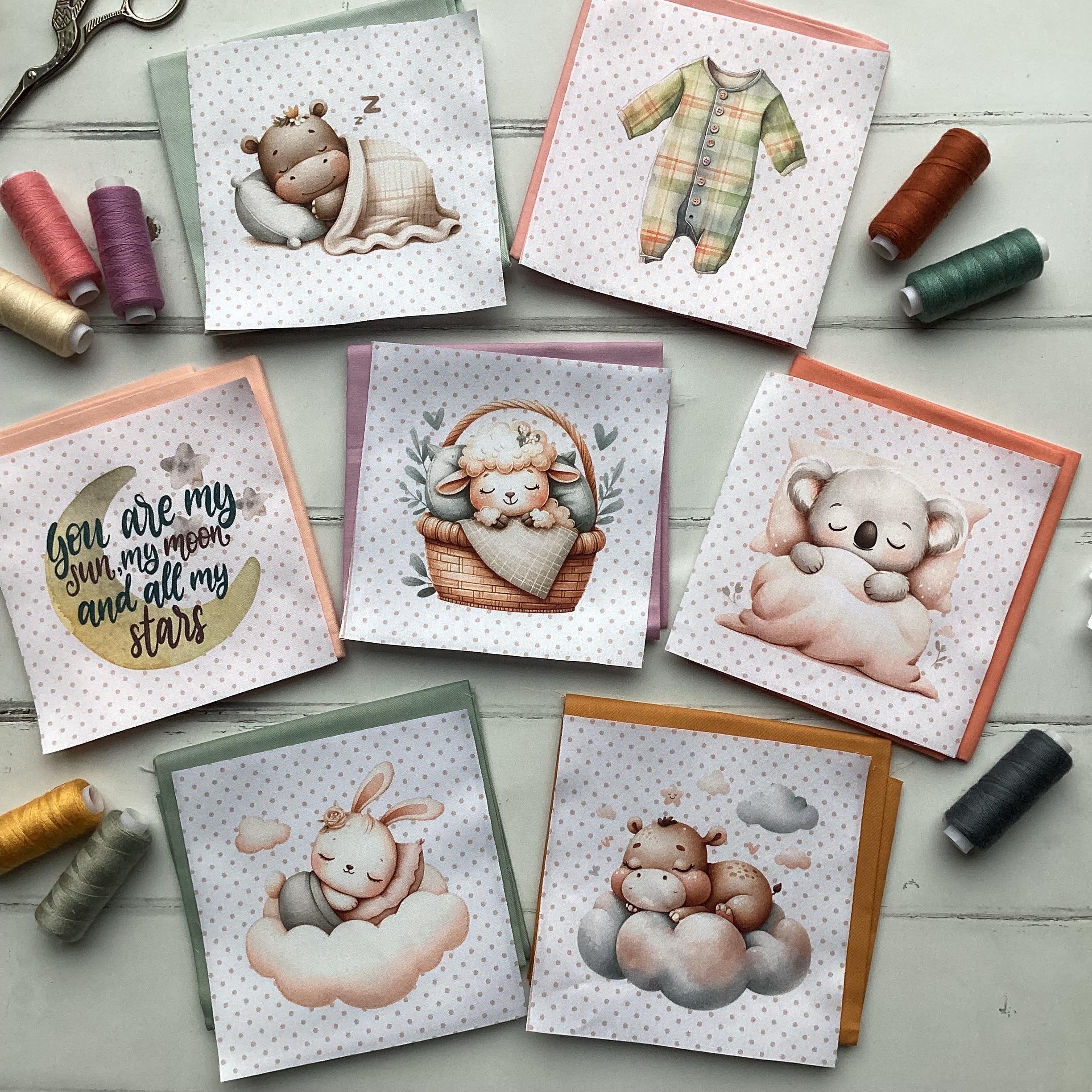 Beige/cream Animals Squares: 5" Charm Pack (42 Squares) or Panel ...