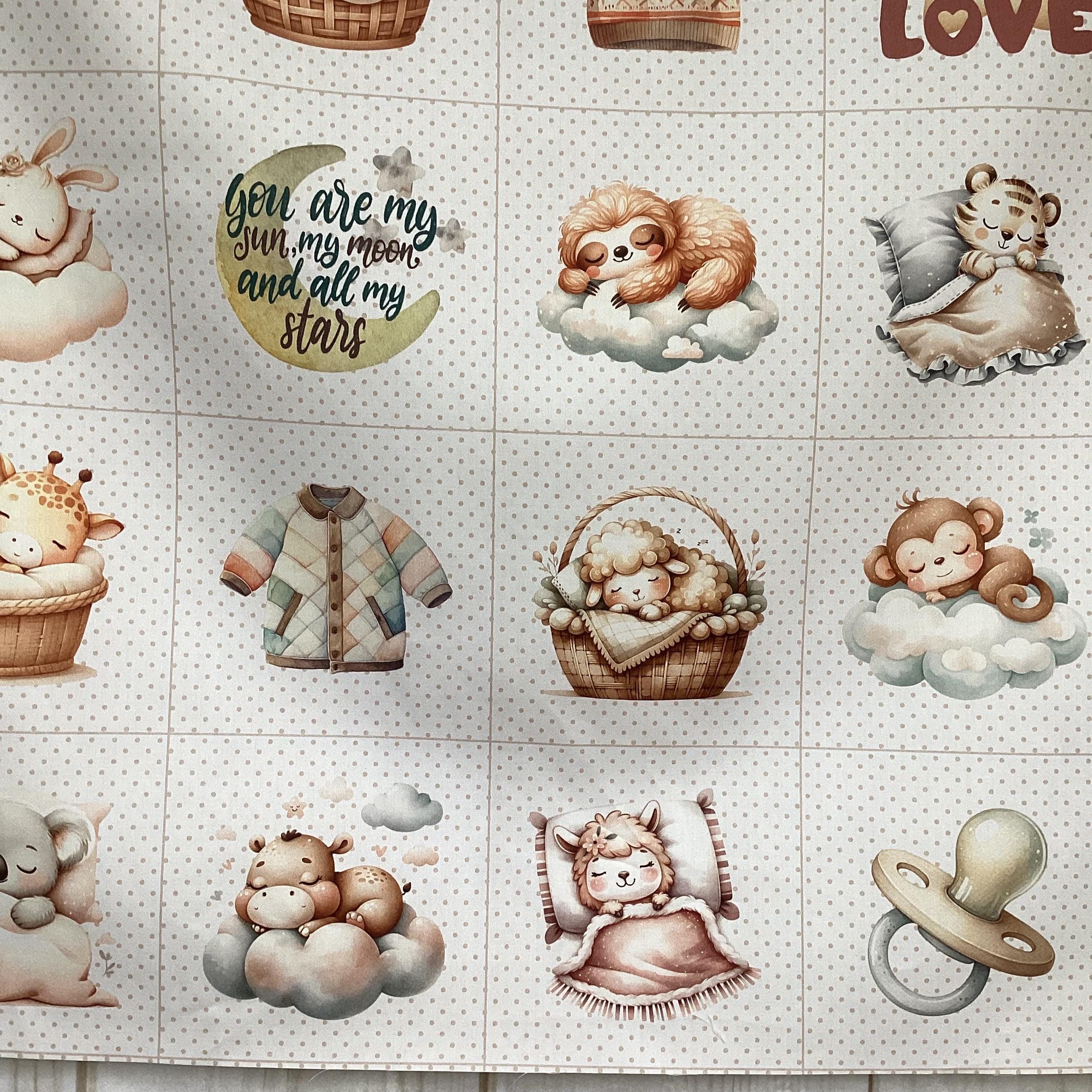 Beige/cream Animals Squares: 5" Charm Pack (42 Squares) or Panel ...