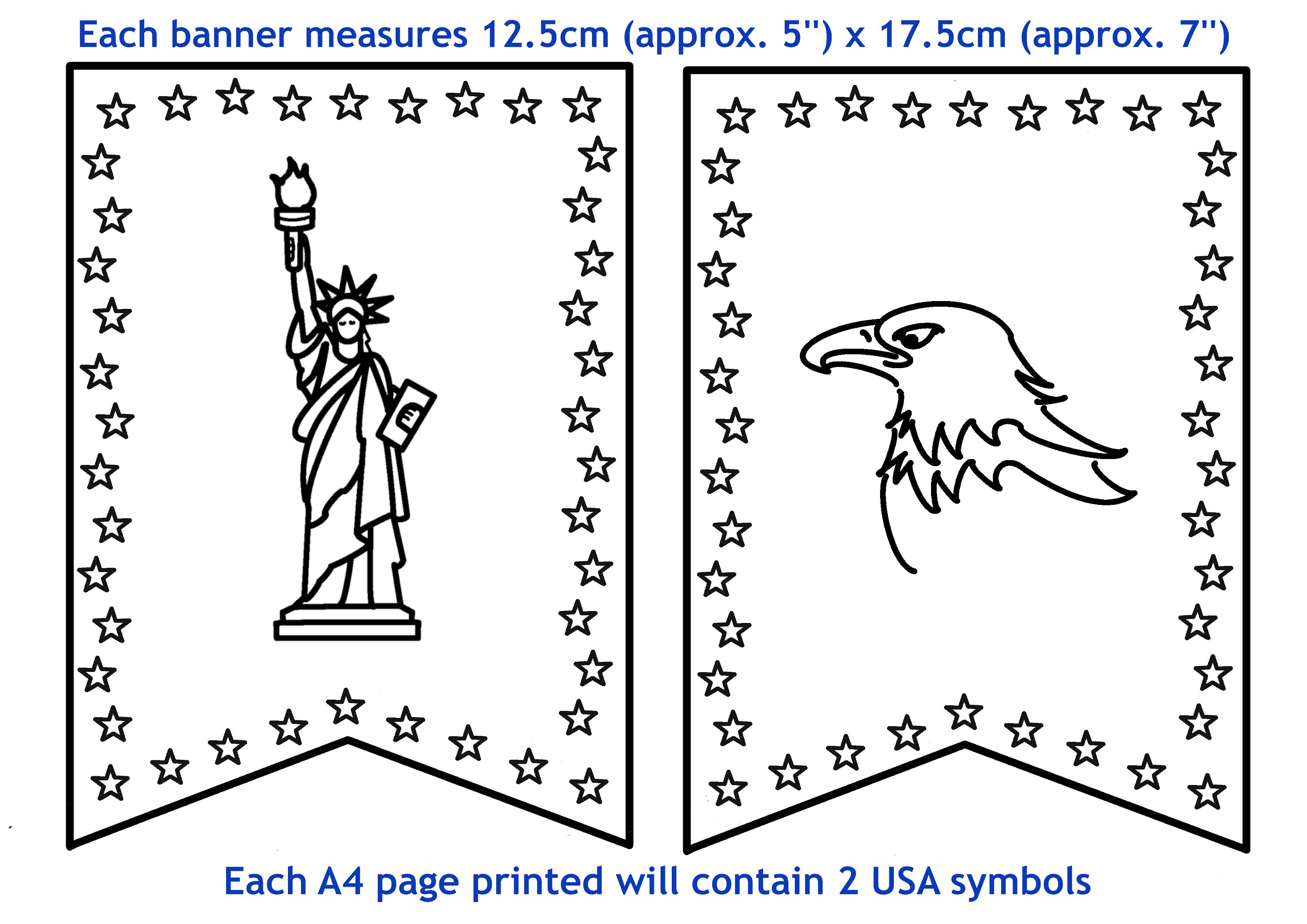 USA Symbols Pack 1 20 Different Symbols Colouring Pages - Etsy UK