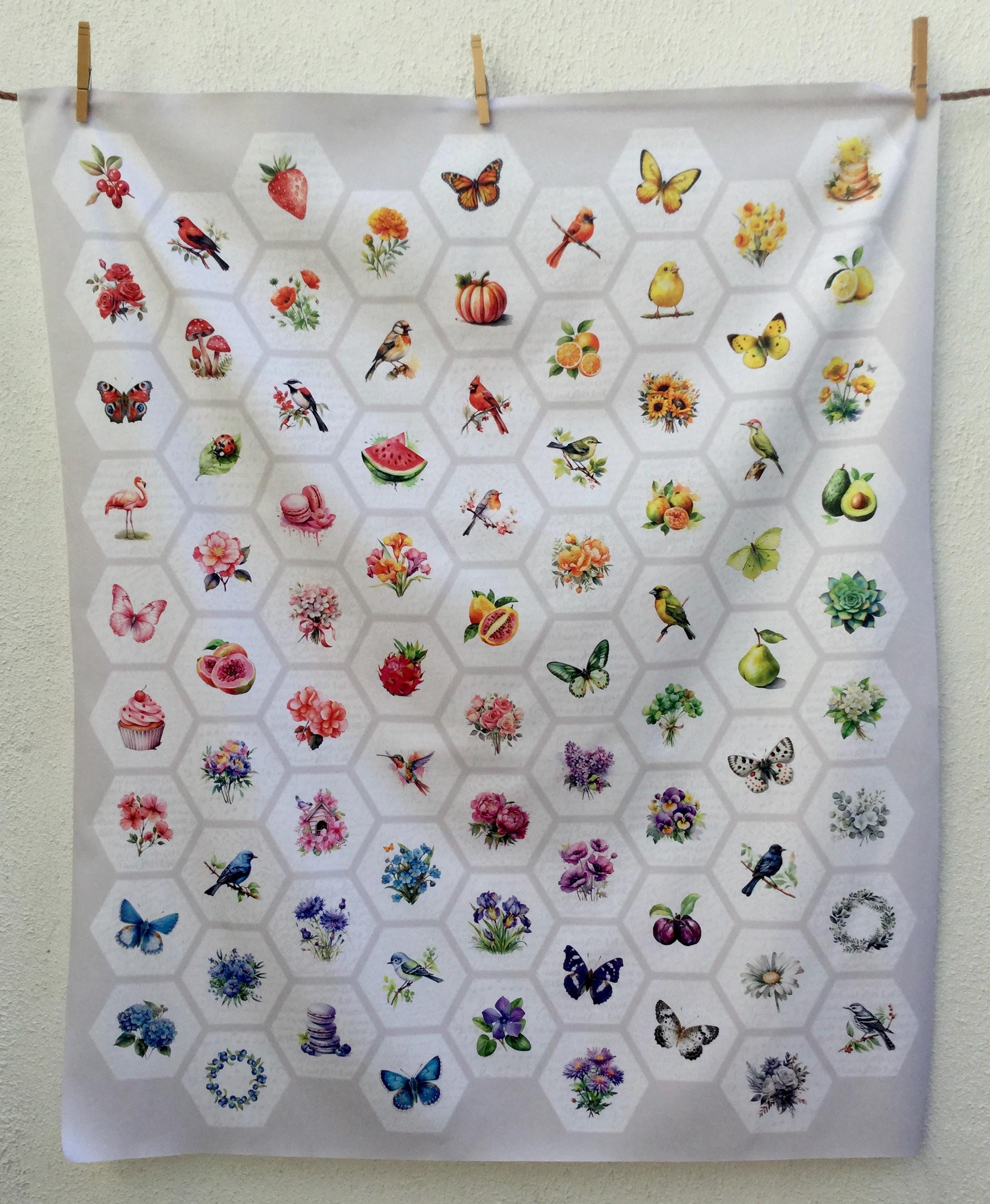 HEXAGONS Panel for 1.75” (side) Hexies - English Paper Piecing - FABRIC ...