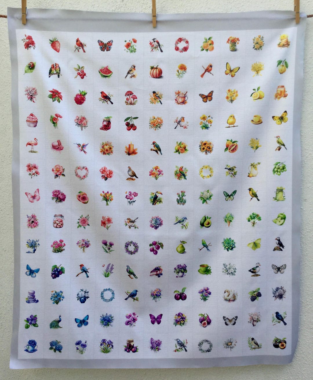 Mini Charm Pack - 2.5 Inch - Watercolor Fabric Panel: 143 Mini-charm ...