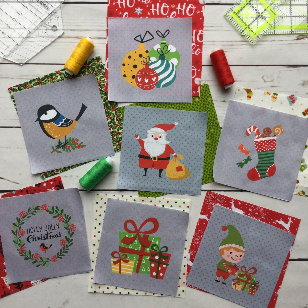 Lalikul CHRISTMAS - 42sq - 5” - Panel or Charm Pack - Fabric - I Spy ...